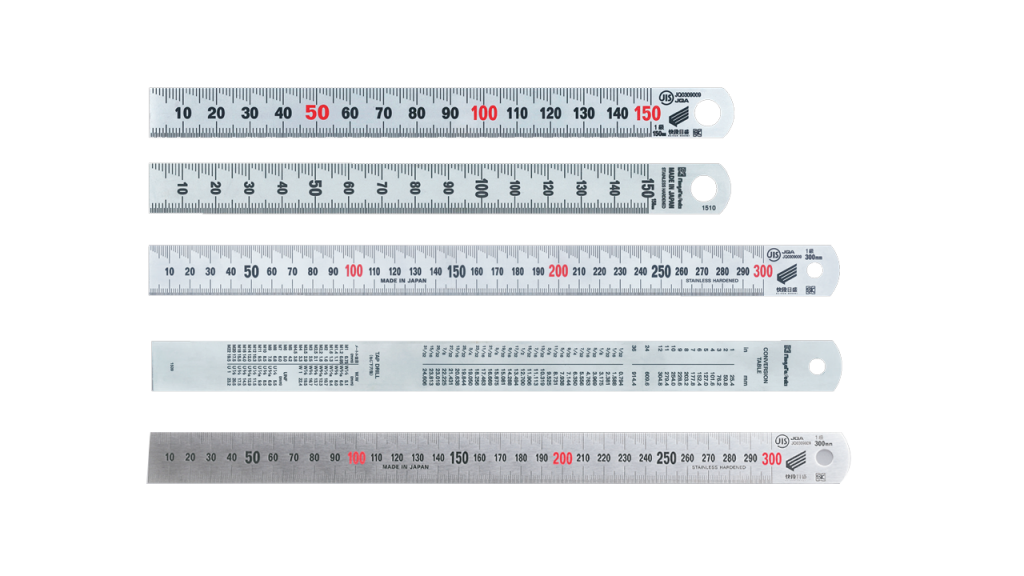 STAINLESS STEEL RULER KAIDAN (SATIN / POLISHED) - Sumipol