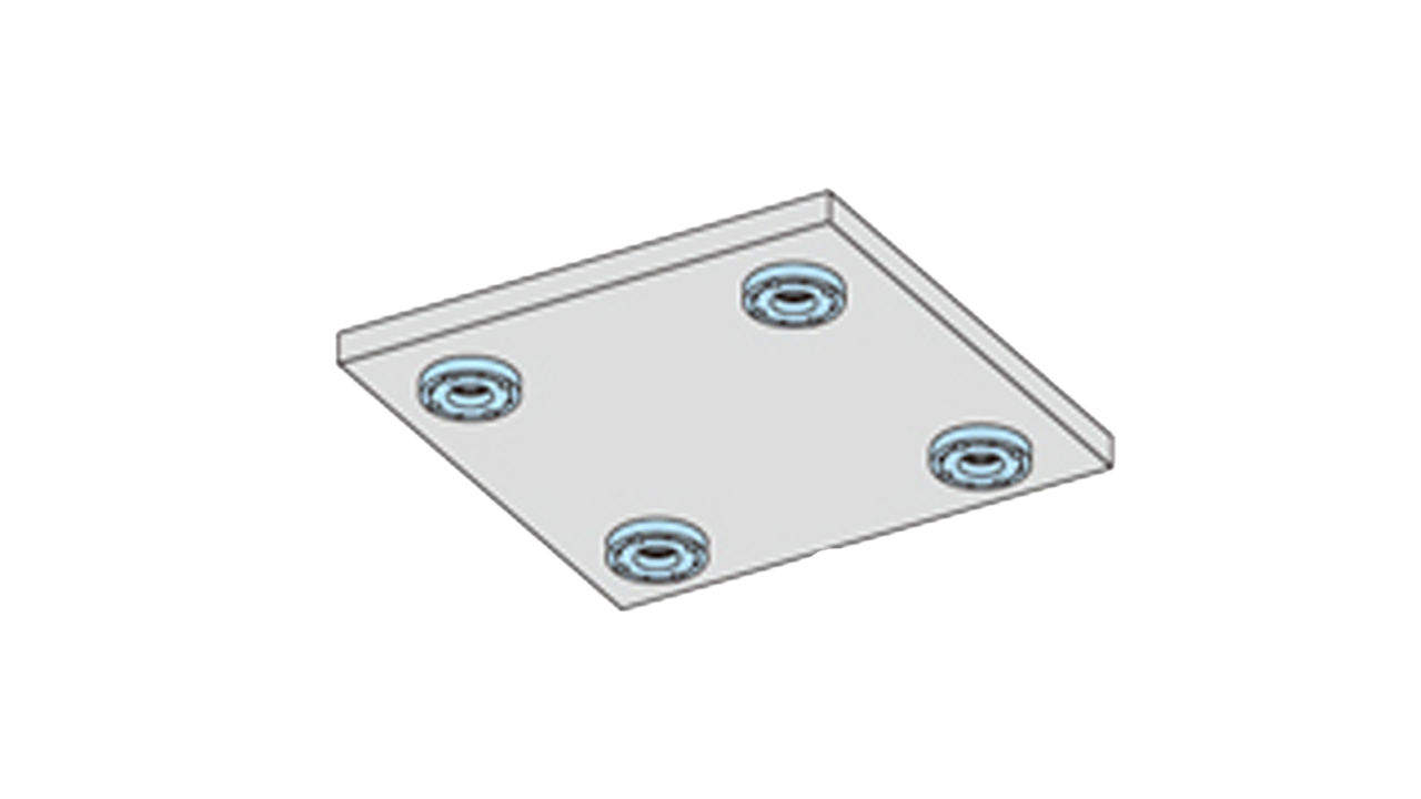 ATTACHMENT PLATE FOR 2-FACE ANGLE PLATES (FLAT) - Sumipol