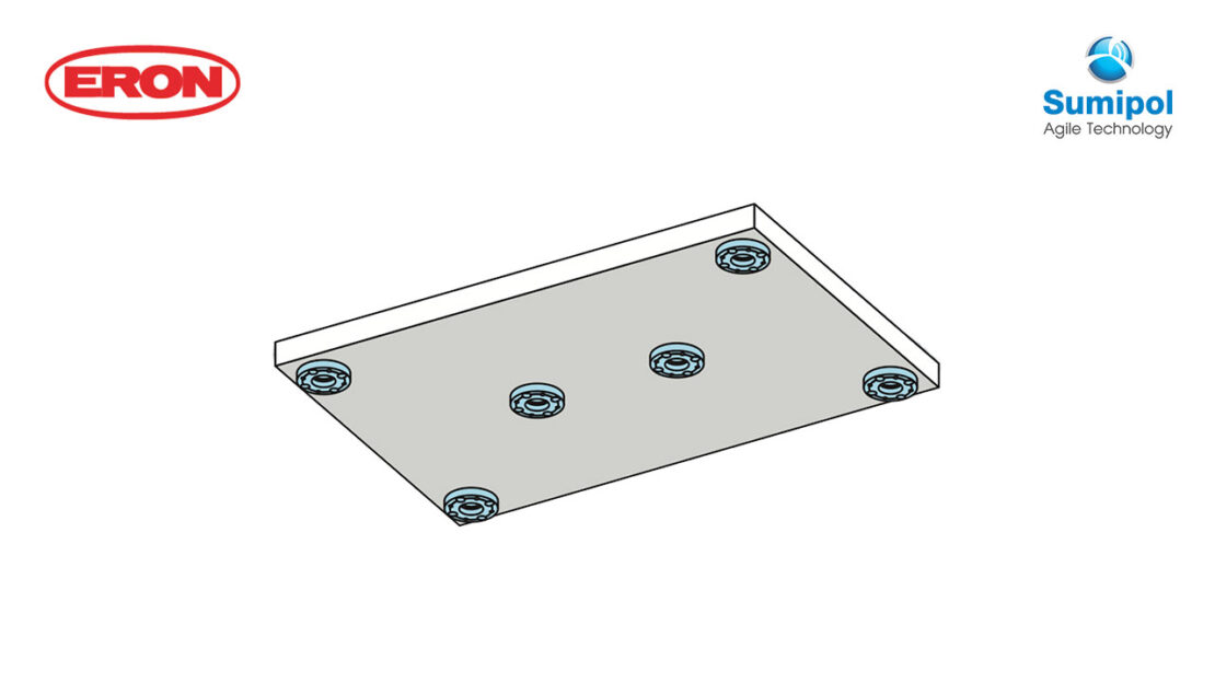 PLATE WITH Q-LOCK ELEMENTS (FLAT) แผ่นเพลท Q-LOCK (แบน) - Sumipol