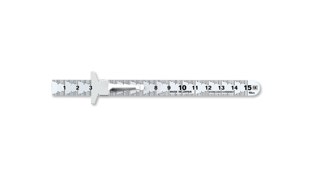 STAINLESS STEEL RULER KAIDAN WITH RULER STOPPER - Sumipol