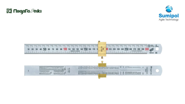 STAINLESS STEEL RULER KAIDAN WITH RULER STOPPER - Sumipol