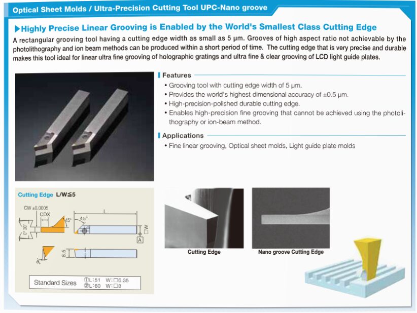 Turning Tools - Ultra-Precision cutting for ultra fine grooving tool ...