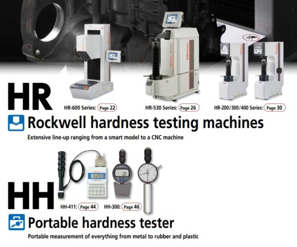 HARDNESS TESTING - HM/HV/MZT/HR/HH SERIES - Sumipol