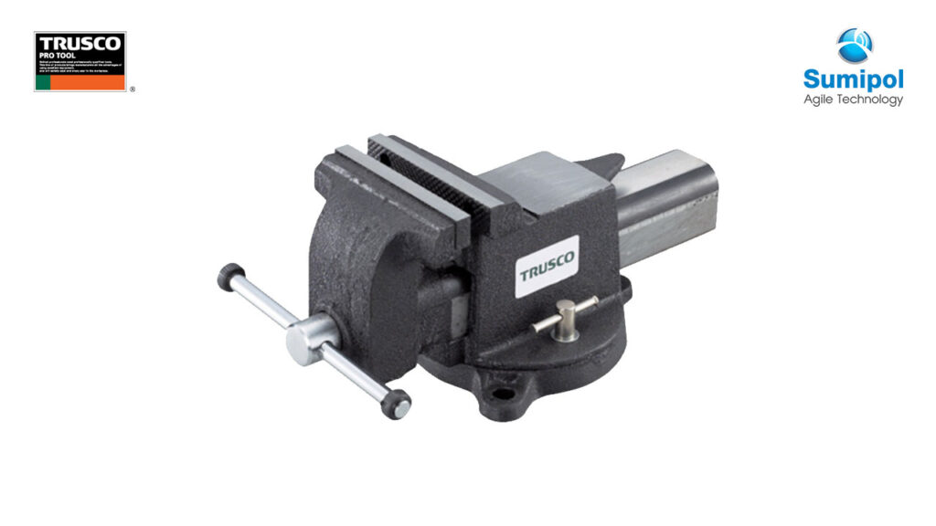 Anvil vice with turntable (square body shaft) - Sumipol