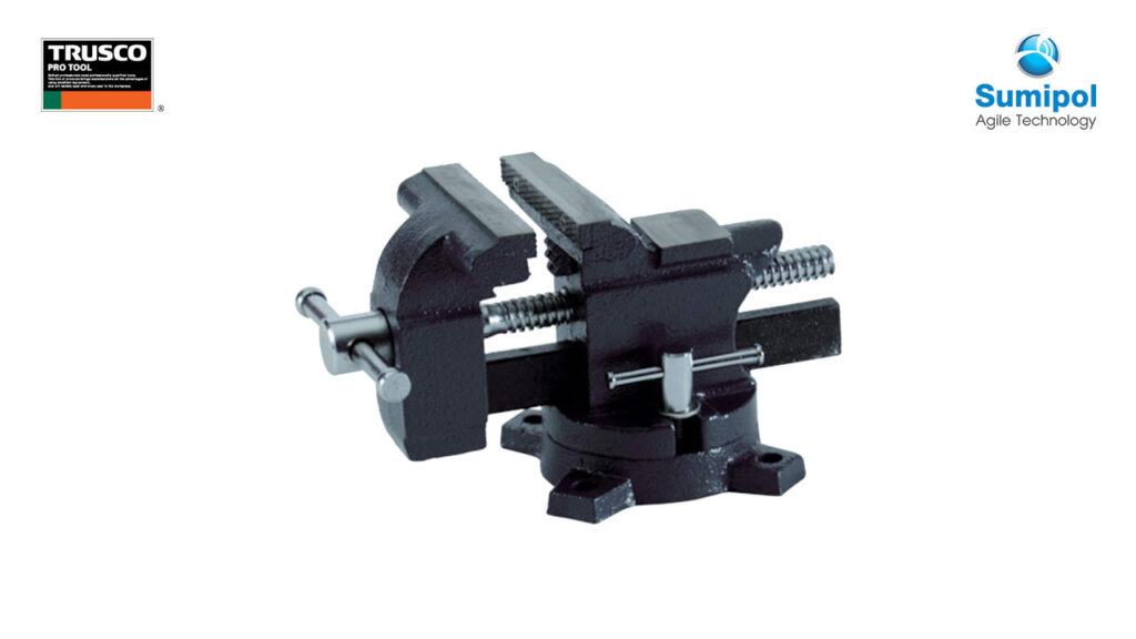 Turntable vise (square body shaft) for light work 100 mm - Sumipol