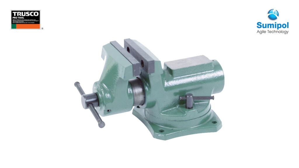Vice with turntable 100 mm - ปากกาจับชิ้นงาน พร้อมฐานหมุน - Sumipol