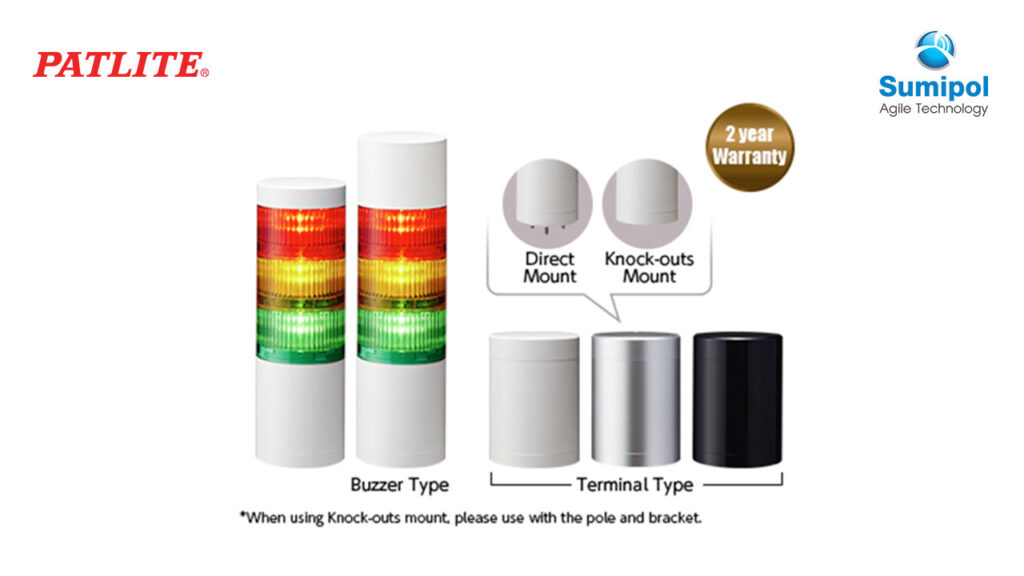 LR7 Series 70mm LED Signal Tower Lights - Sumipol