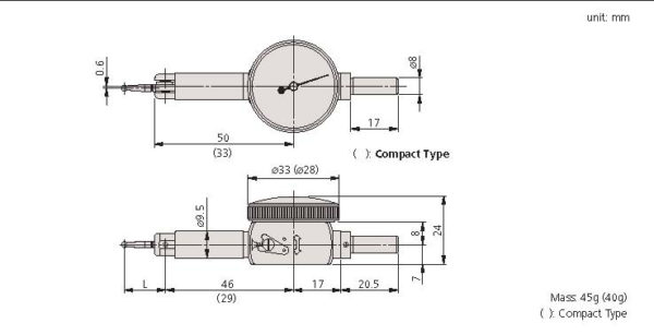 Pocket Type Dial Test Indicators - Sumipol
